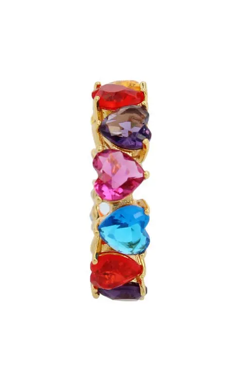 Kurt Geiger Heart Crystal Tennis Ring