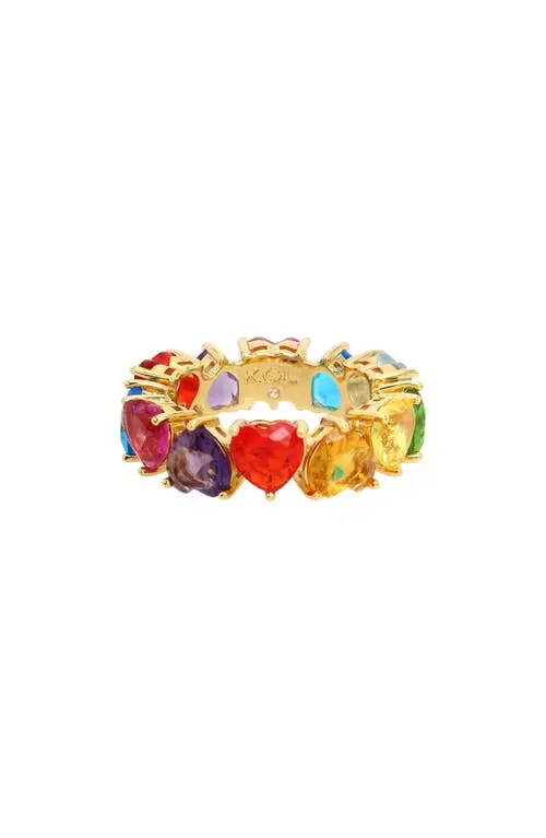 Kurt Geiger Heart Crystal Tennis Ring
