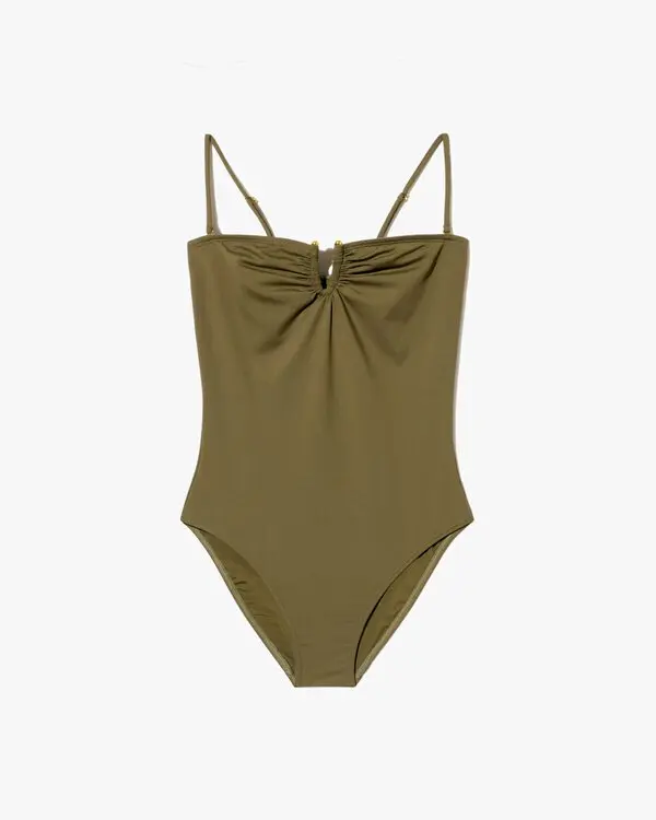 NILI LOTAN Shirred One-piece Swimsuit