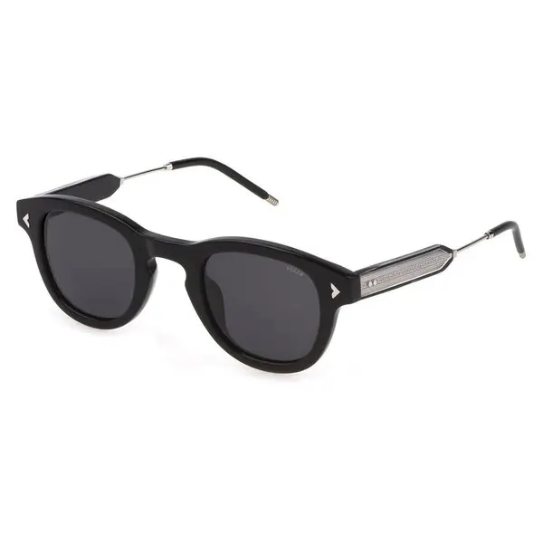 LOZZA Round Frame Sunglasses - Black
