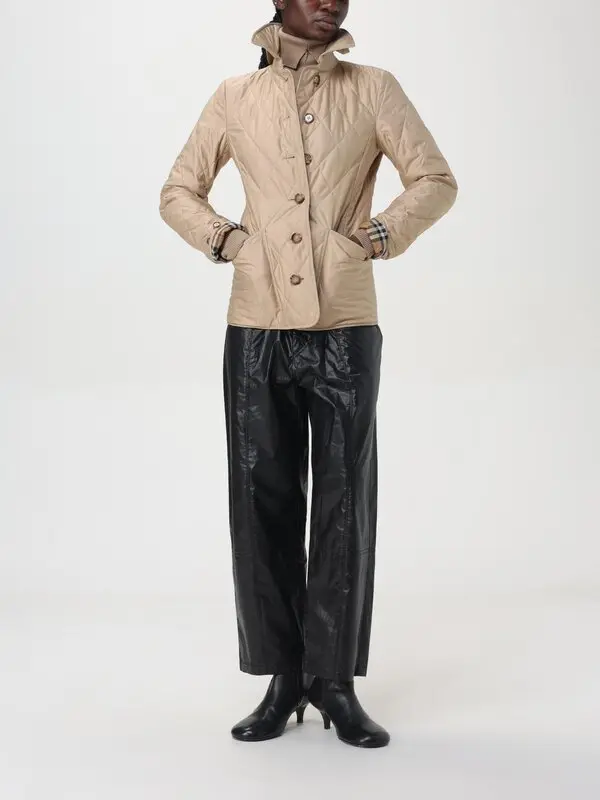 Burberry Ribbed Turtleneck Fine Knit Sweater - Beige