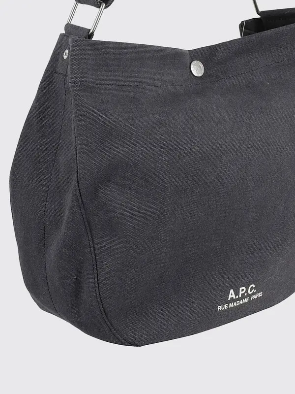 A.p.c. Canvas Shoulder Bag - Black