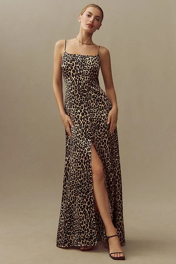 selah silk dress reformation Reformation Selah Silk Dress In Brown - 31% Off