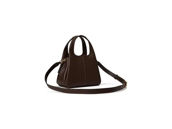 COACH Polished Pebble Leather Lana Shoulder Bag 23 - Tan