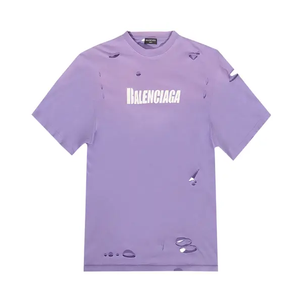 Balenciaga Boxy T-shirt /white - Purple