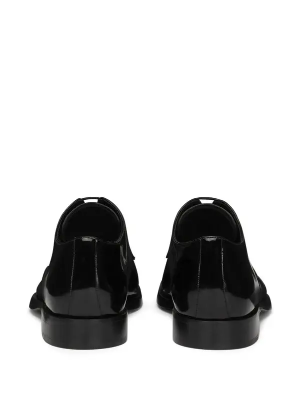 Dolce & Gabbana Patent Leather Derby Shoes - Black