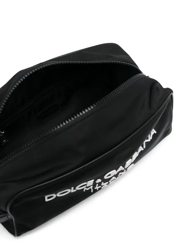 Dolce & Gabbana Logo-print Beauty Case - Black