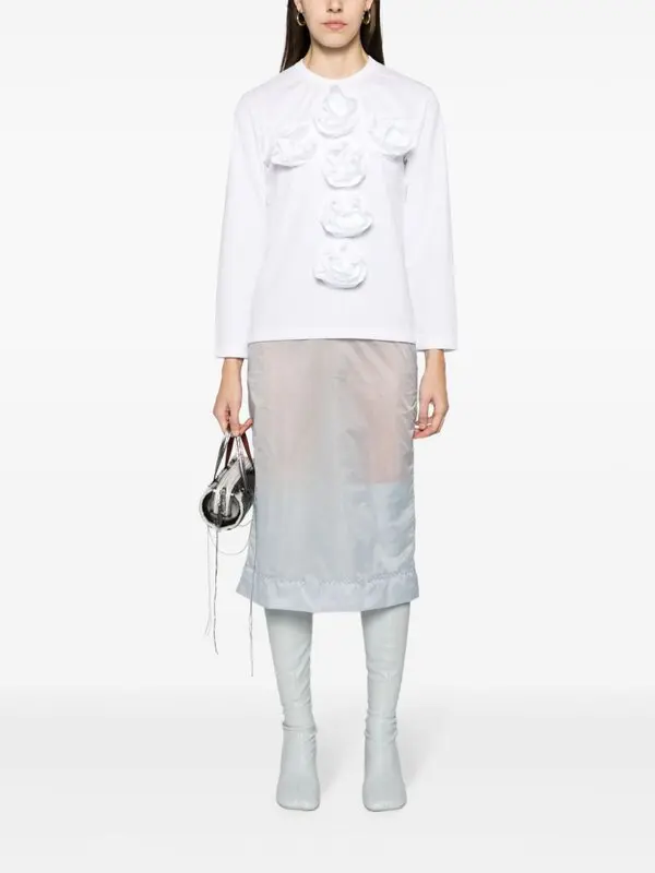 MAISON MARGIELA Tulle Midi Skirt - Clear Blue