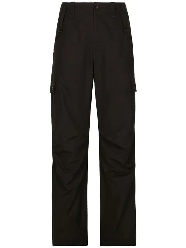 Dolce & Gabbana Cotton Cargo Trousers - Black