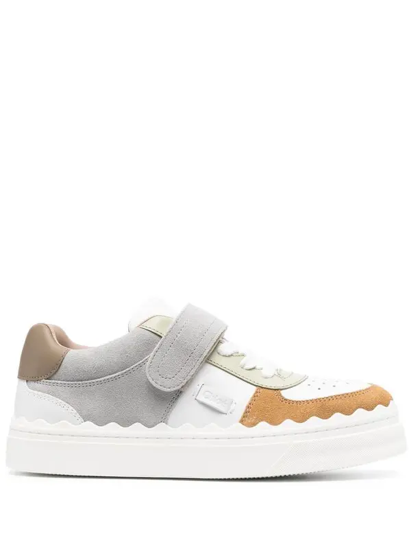 Chloé Lauren Touch Strap Sneakers - Grey