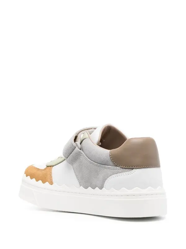 Chloé Lauren Touch Strap Sneakers - Grey