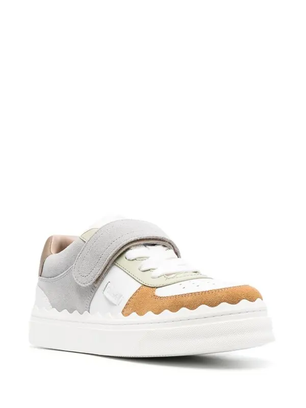 Chloé Lauren Touch Strap Sneakers - Grey
