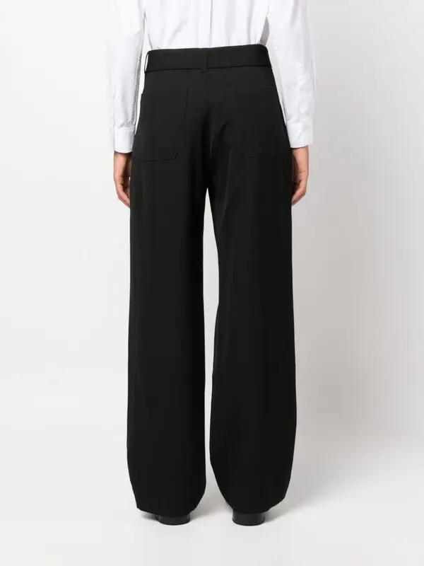 Studio Nicholson Wool Blend Wide-leg Trousers