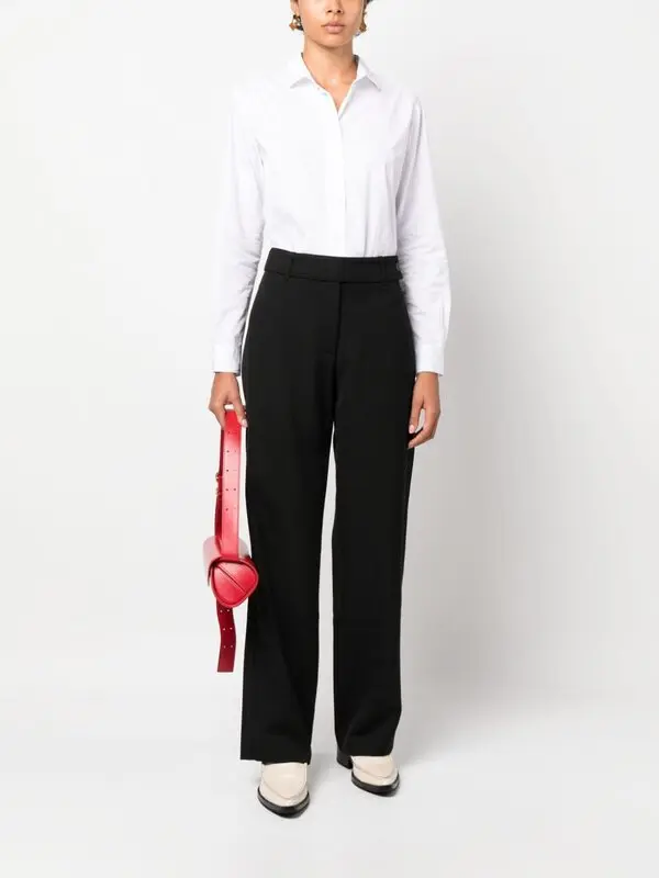 Studio Nicholson Wool Blend Wide-leg Trousers