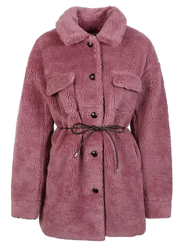 Molliolli Faux Fur Coat In Pink 43% Off Editorialist