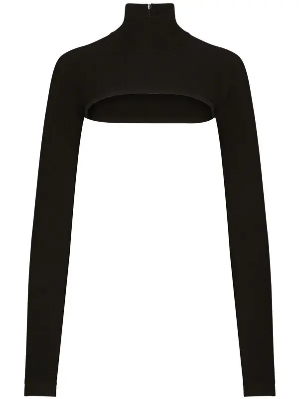 Dolce & Gabbana Cropped High-neck Top