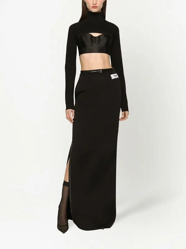 Dolce & Gabbana Cropped High-neck Top