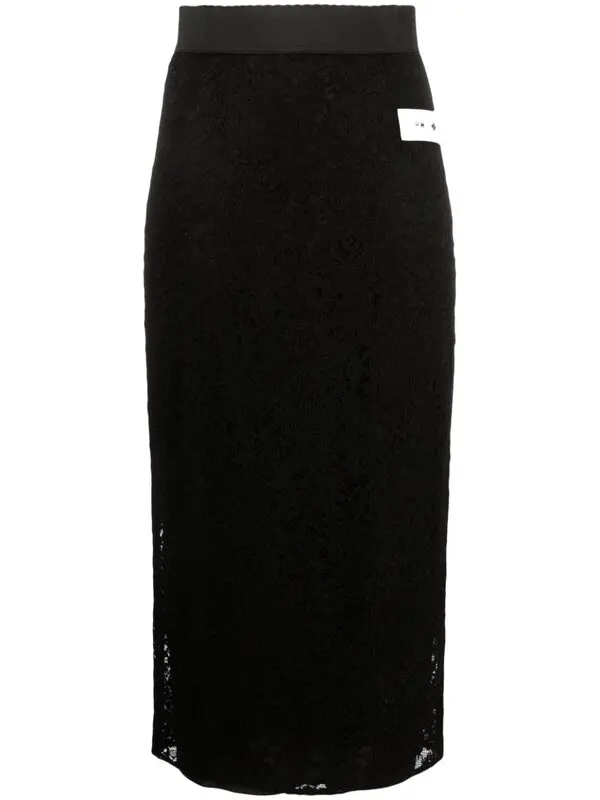 Dolce & Gabbana High-waisted Pencil Skirt - Black