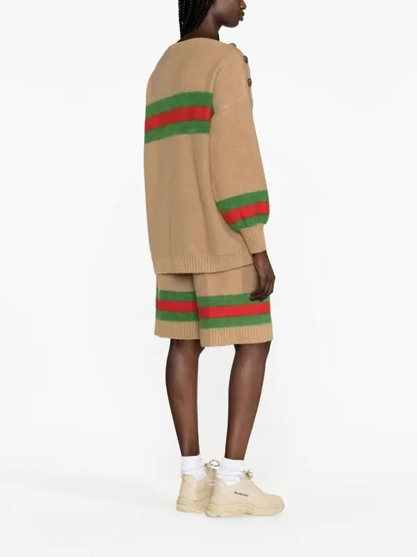 Gucci Web Detail Wool Top