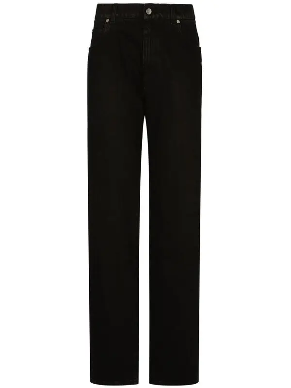 Dolce & Gabbana High-rise Boyfriend Jeans - Black