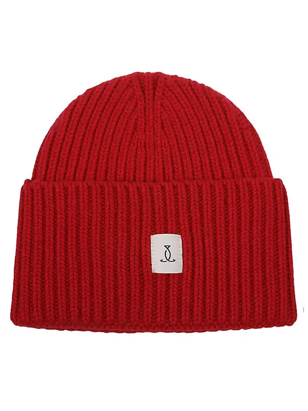 Seafarer Logo Wool Beanie - Red