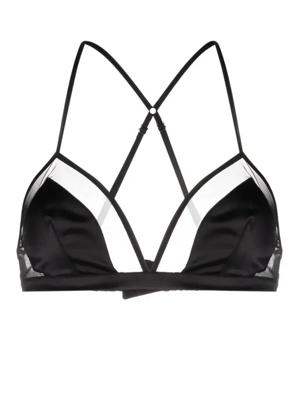 Dolce & Gabbana Silk No Wire Bra - Black