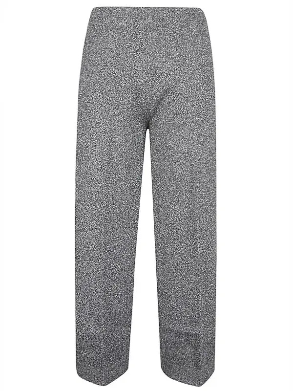 CIRCUS HOTEL Viscose Wide Leg Trousers - Grey