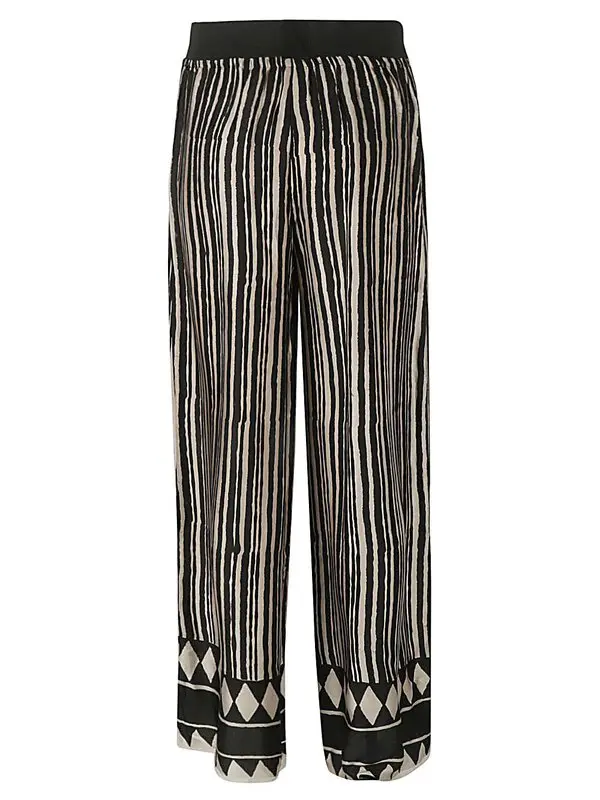 OBIDI Striped Silk Trousers