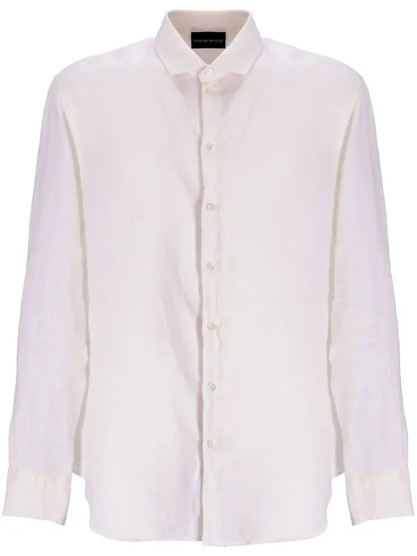 Emporio Armani Linen Shirt - White