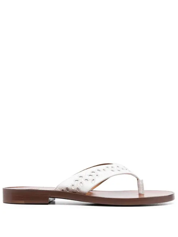 CHLOE X ERES Chloé X Eres Paz Leather Thong Sandals