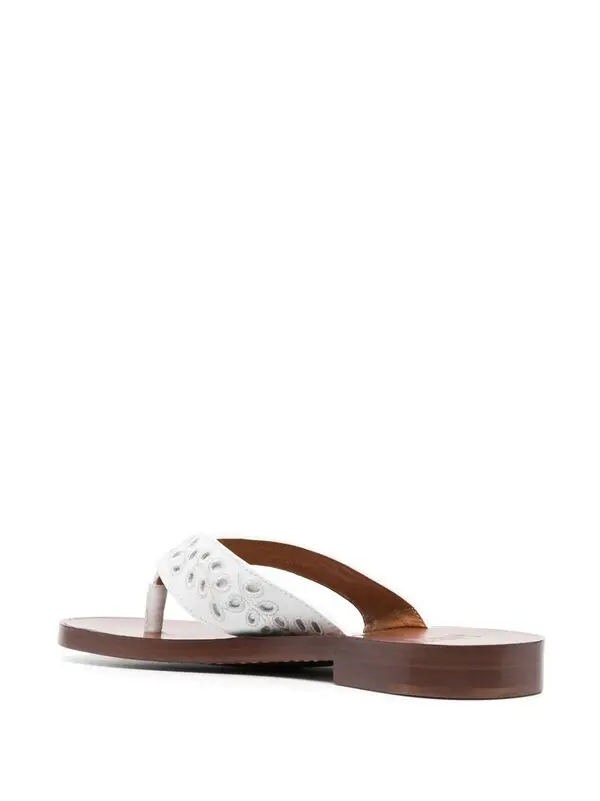 CHLOE X ERES Chloé X Eres Paz Leather Thong Sandals
