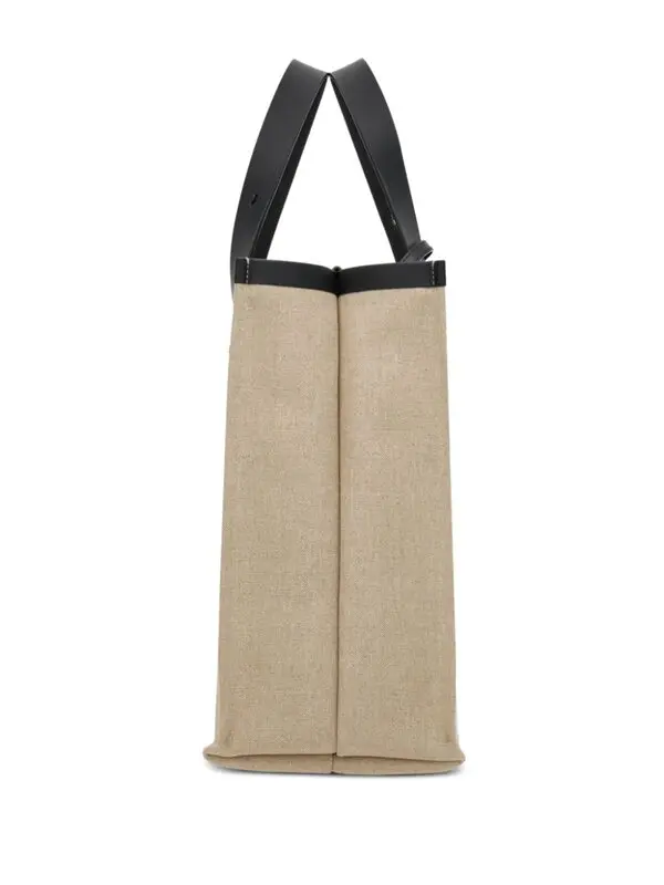 FERRAGAMO Logo Canvas Tote - Beige