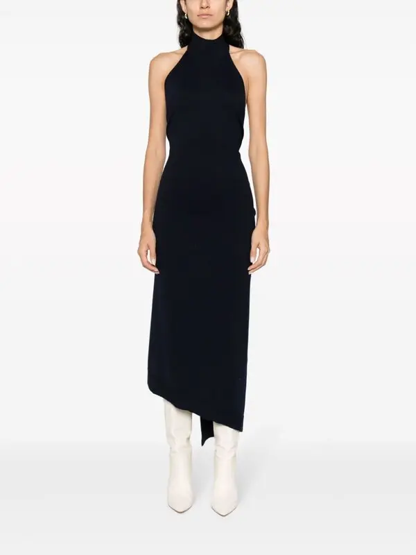 Fendi Ribbed-knit Wool Midi Dress