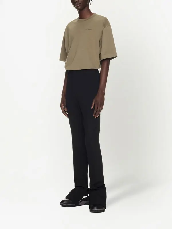 Off-White Wool Skinny Trousers