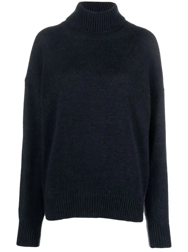 ALYSI Mohair Wool Turtleneck Sweater