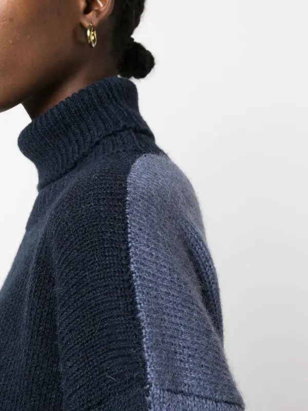 ALYSI Mohair Wool Turtleneck Sweater