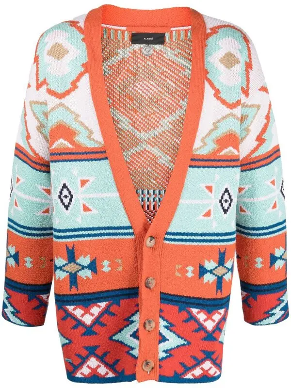 Alanui Desert Road Jacquard Cardigan - Multicolour