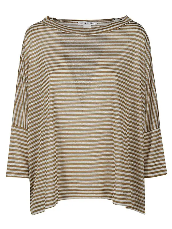 SHIRT C-ZERO Linen Striped Sweater