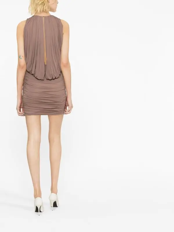 Saint Laurent Short Jersey Dress - Pink
