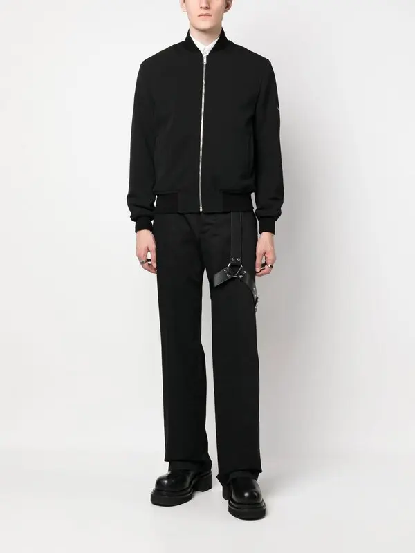 Givenchy Wool Logo Bomber Jacket - Black
