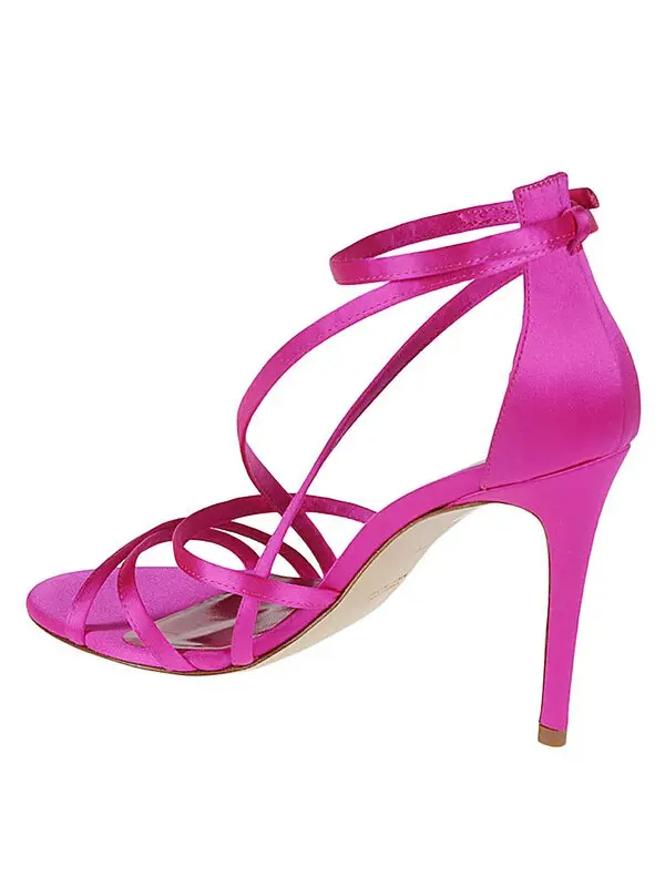 LELLA BALDI Strappy Satin Sandals