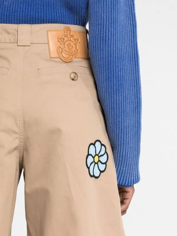 MONCLER CAPSULE Patched Cotton Shorts