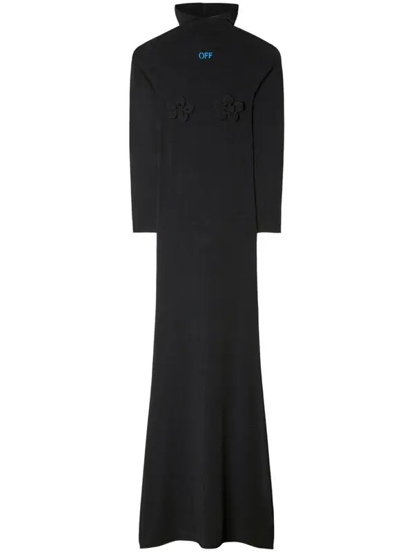 Off-White Long Hooded Dress In Black - 47% Off | Editorialist