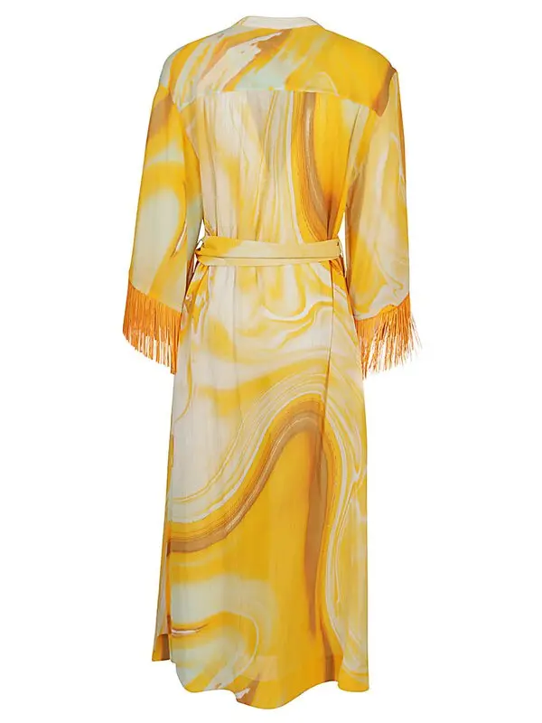 Simkhai Odelia Cotton Blend Silk Printed Cover Up