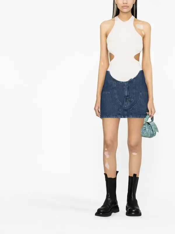 Off-White Denim Mini Skirt