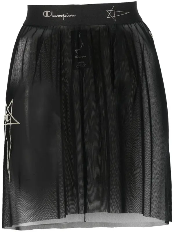 RICK OWENS X CHAMPIONS Rick Owens X Champion Logo Skirt