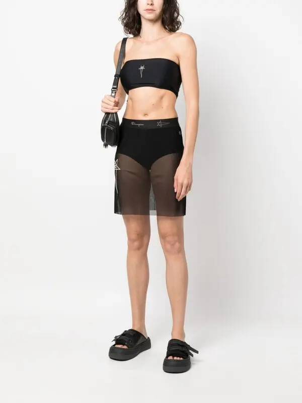 RICK OWENS X CHAMPIONS Rick Owens X Champion Logo Skirt