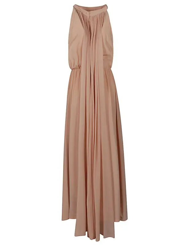 CRIDA MILANO Silk Maxi Dress - Pink