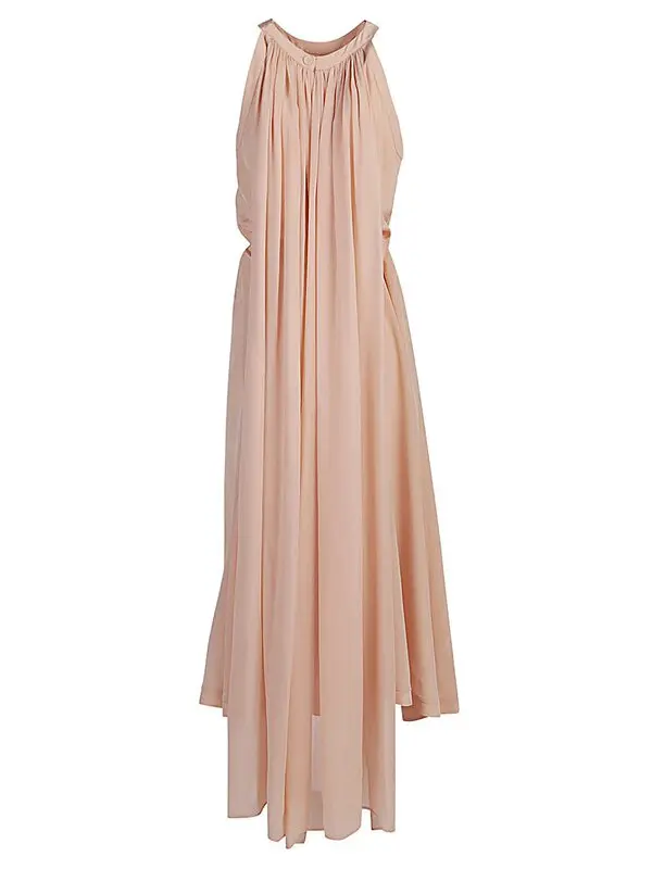 CRIDA MILANO Silk Midi Dress - Pink