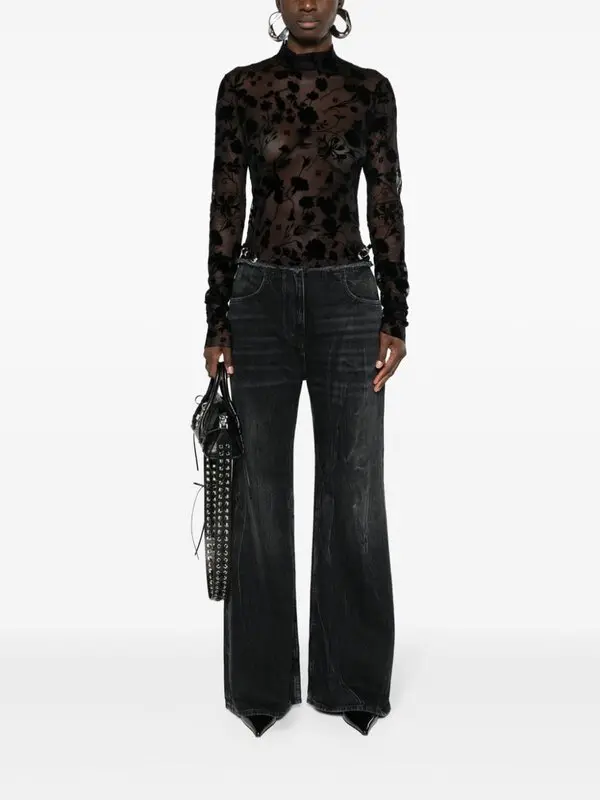 Givenchy Wide Leg Denim Jeans